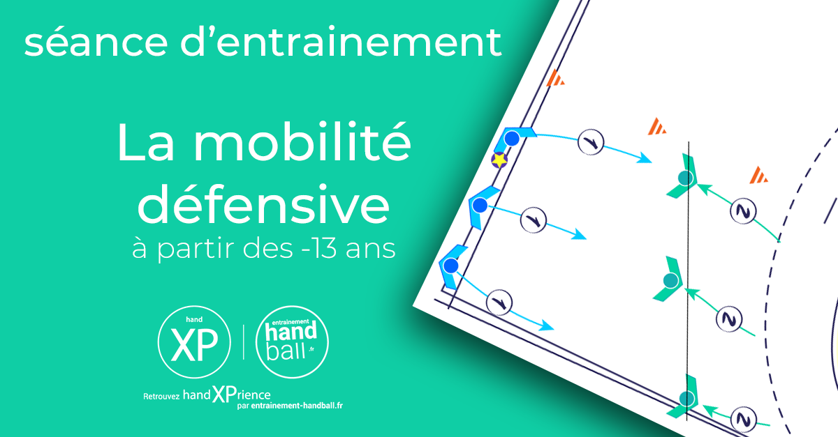 Séance d'entrainement de handball : la mobilité défensive à partir des ...